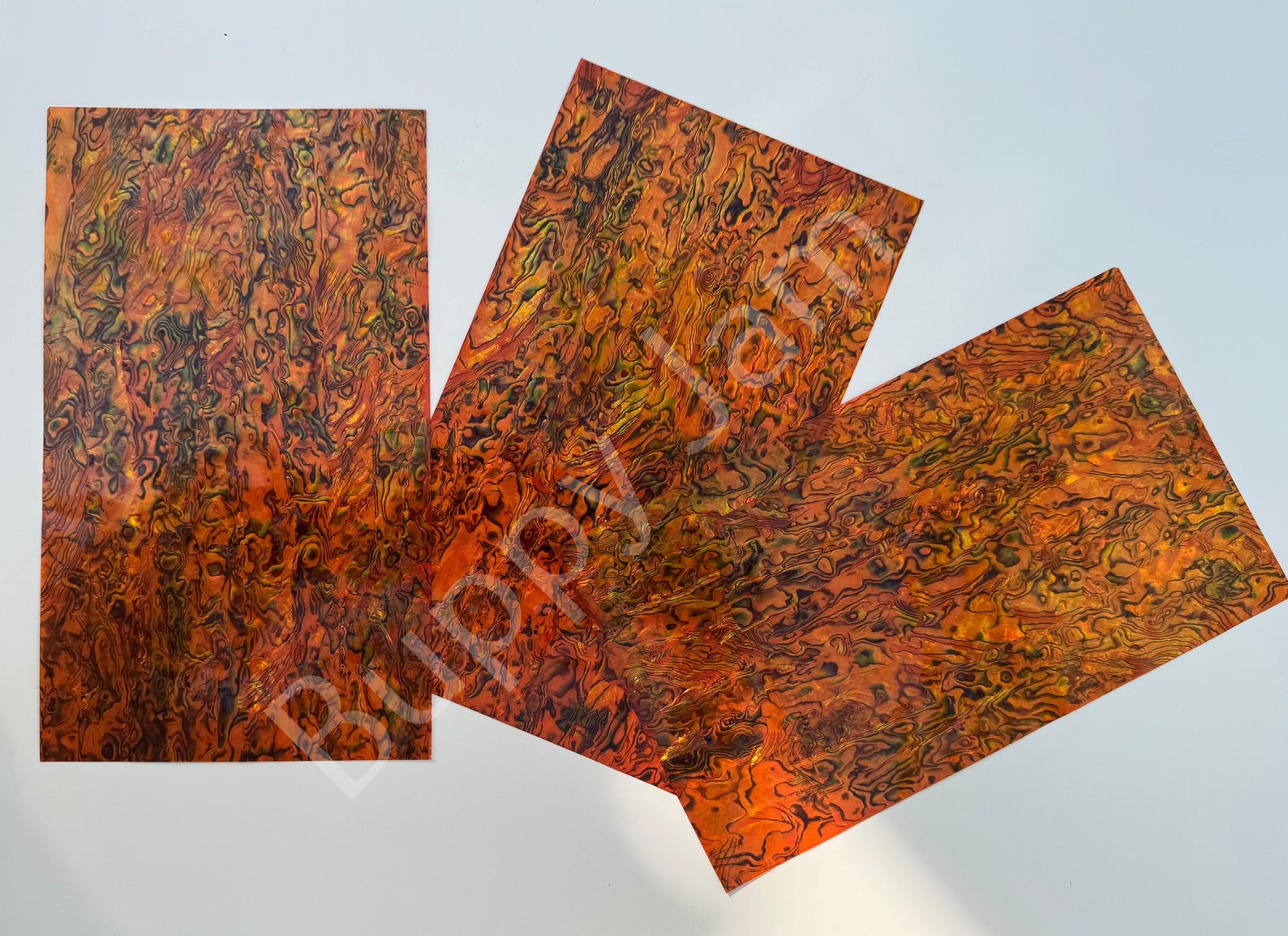 Burnt Orange Abalone Shell Sheet: Iridescent Inlay 240mm X 140mm - Etsy
