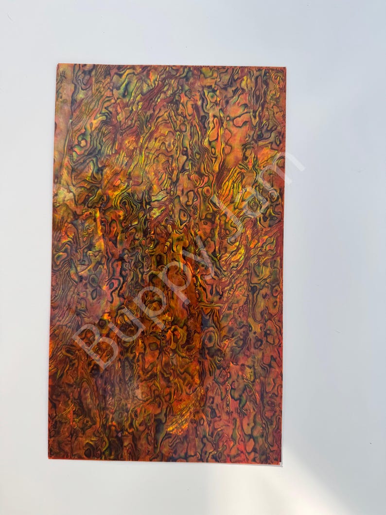 Burnt Orange Abalone Shell Sheet: Iridescent Inlay 240mm X 140mm - Etsy
