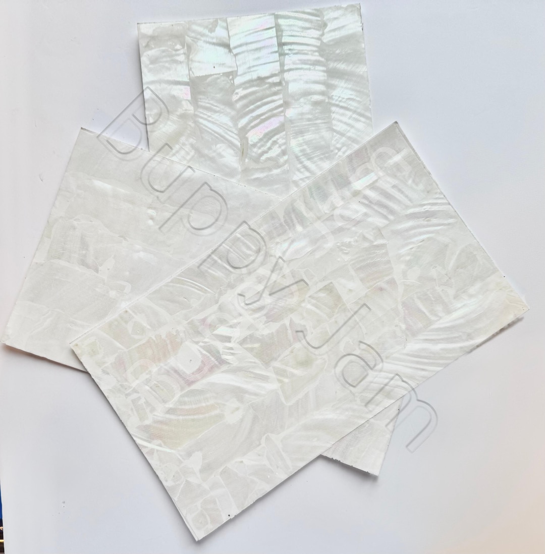 Flexible Mother of Pearl White River Shell Sheet, Jewellery Making ...