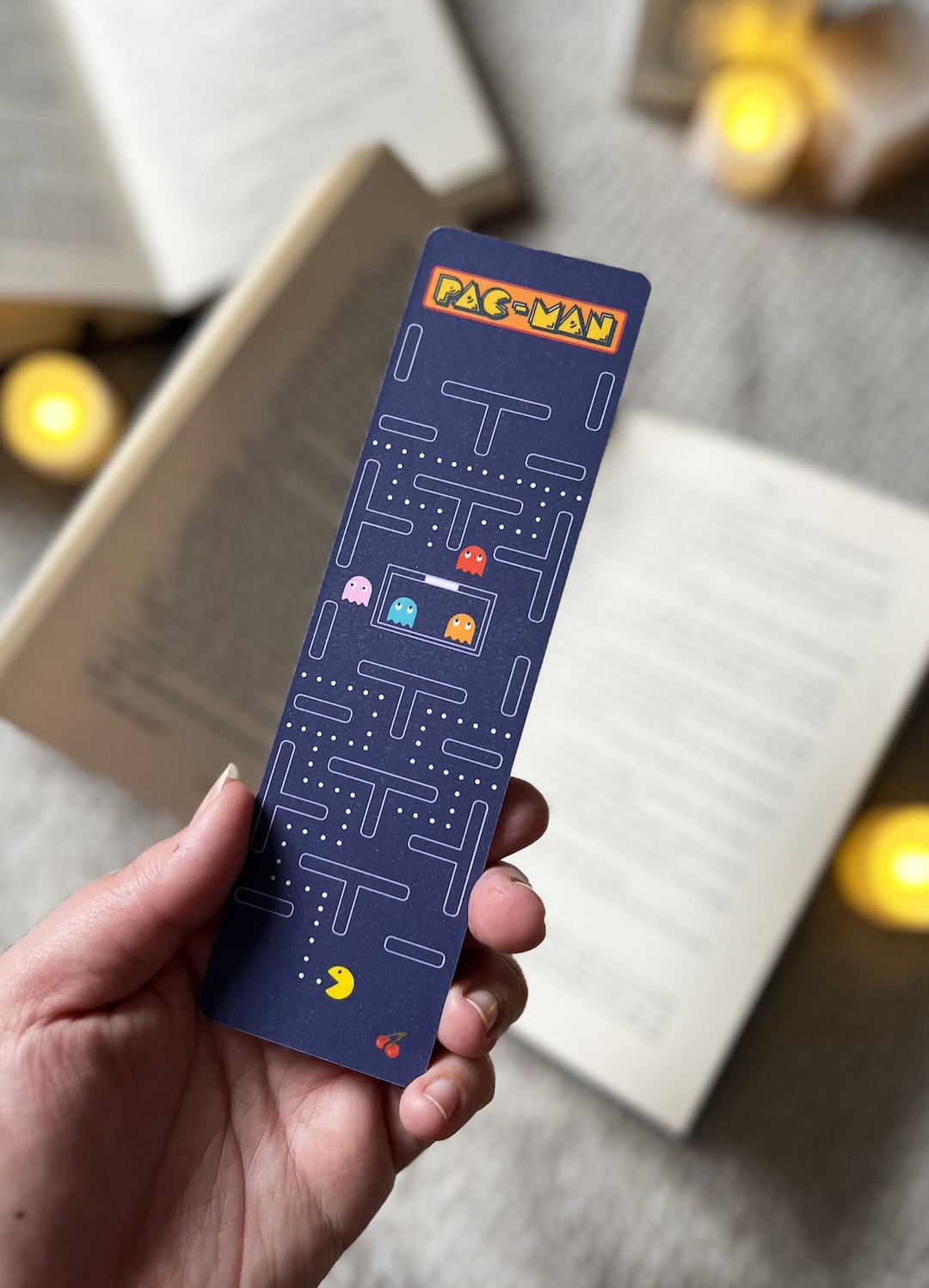 Retro Gaming Arcade Pac-man Handmade Bookmark, Ideal Gift for Gamers ...