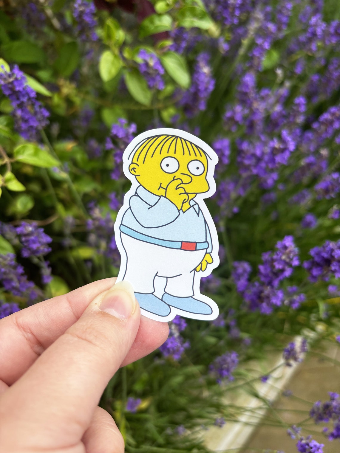 Ralph Wiggum Handmade Simpsons Sticker, Glossy Vinyl Die-cut Kindle ...
