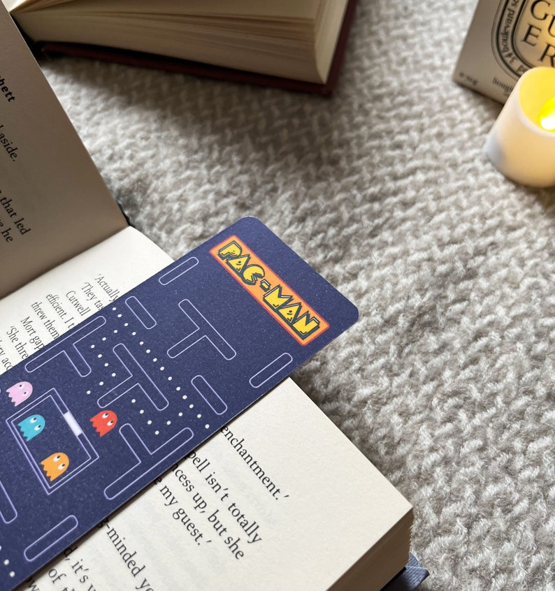 Retro Gaming Arcade Pac-man Handmade Bookmark, Ideal Gift for Gamers ...