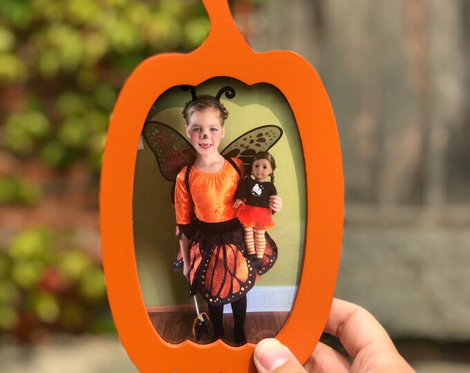 Pumpkin Halloween Picture Frame 4 Inch X 6 Inch Vertical - Etsy