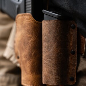 Single Stack Magazine Pouch 9mm .40 .45 Crazy Horse Fits Almost All ...