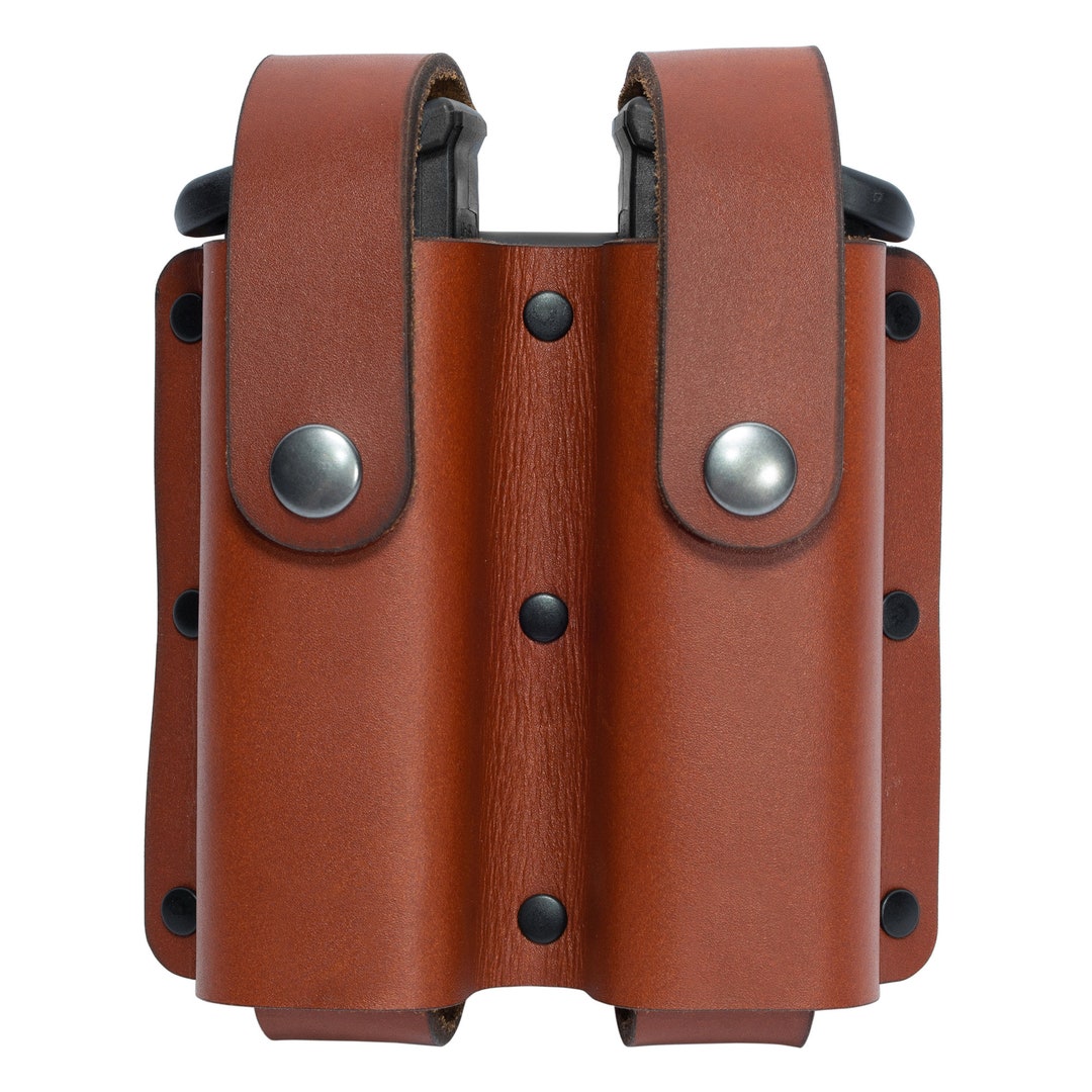 Sig Sauer P220, P226 Double Stack Double Mag Pouch Brown With Closing ...