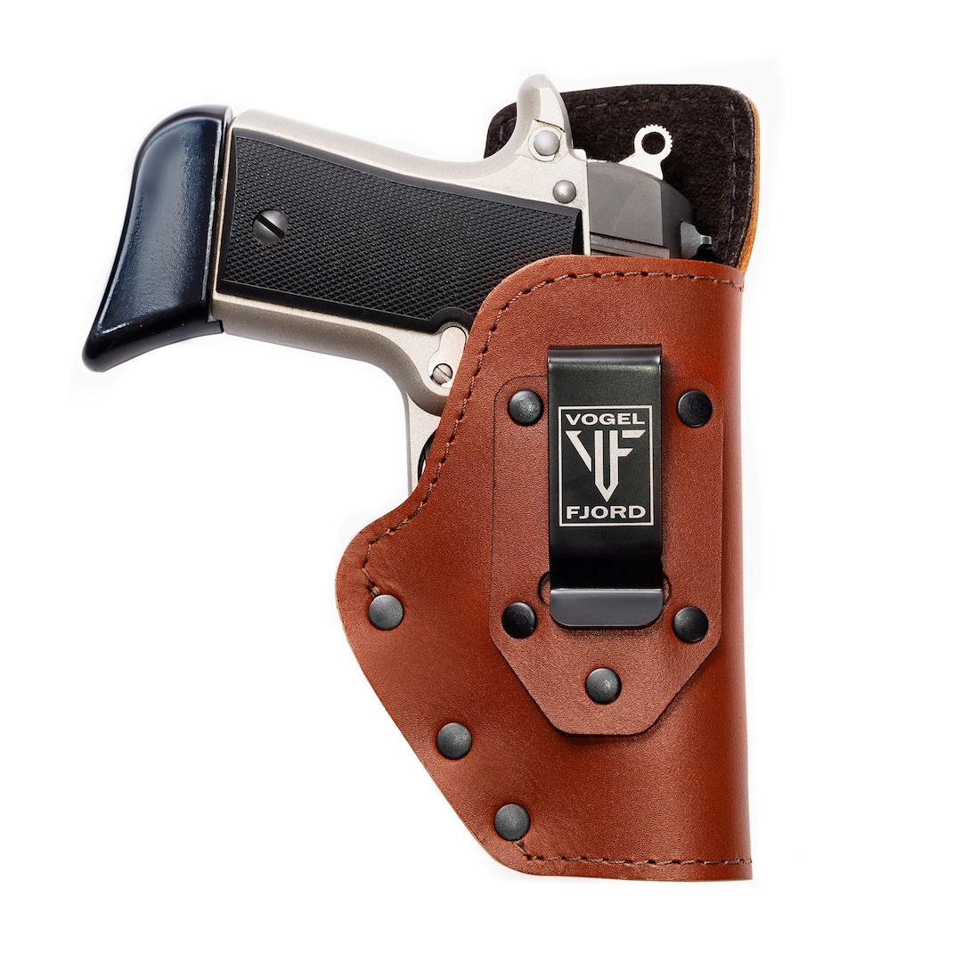 Leather Gun Holster for Concealed Carry Brown Holster IWB, OWB Designed ...