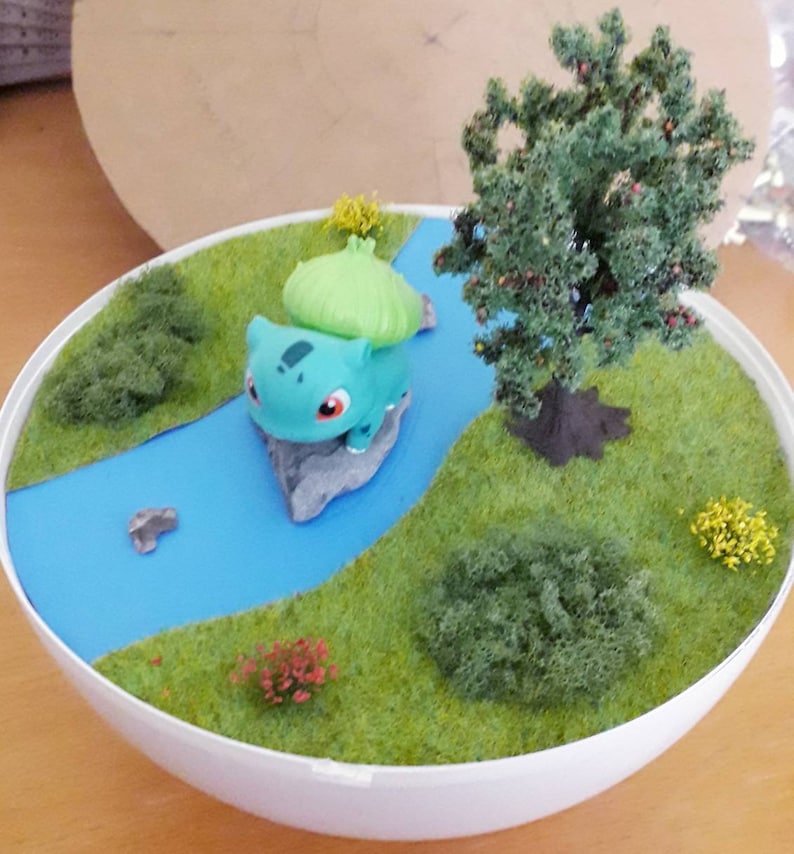 Custom Pokemon Terrarium Choose Your Pokemon Habitat and | Etsy