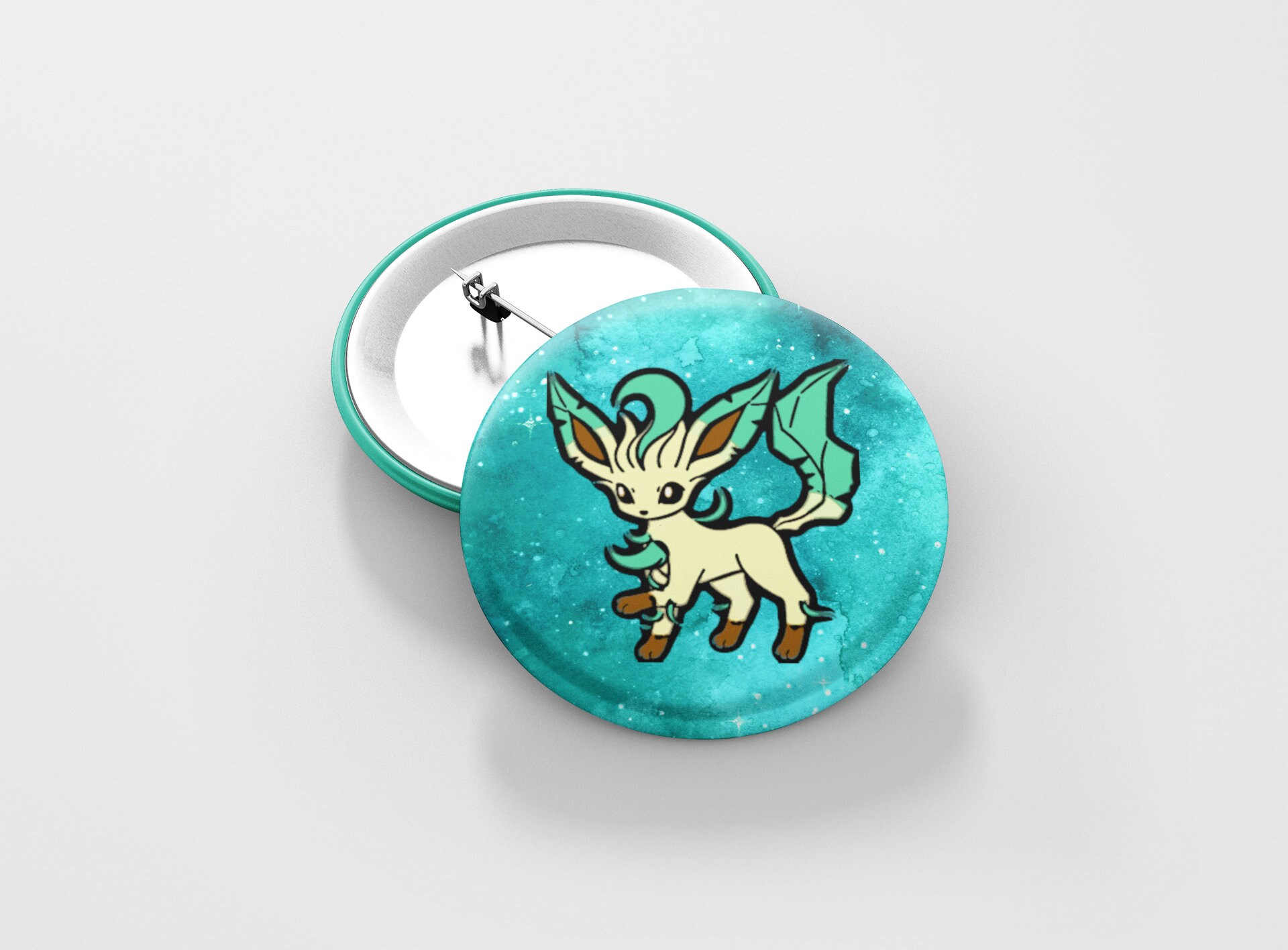 Sylveon, Glaceon and Leafeon Pin-back Button Badge 45mm/1.77 Inch ...
