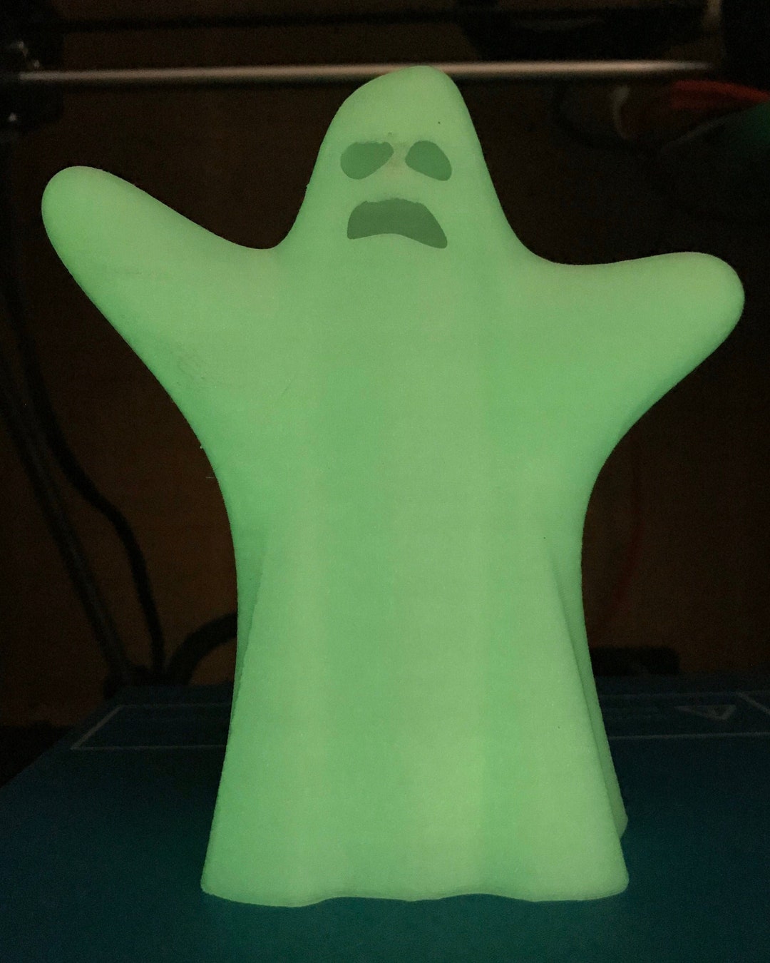 Glow Ghost Figure, Glow in the Dark, Tealight Lit, Halloween Decor, 3d ...