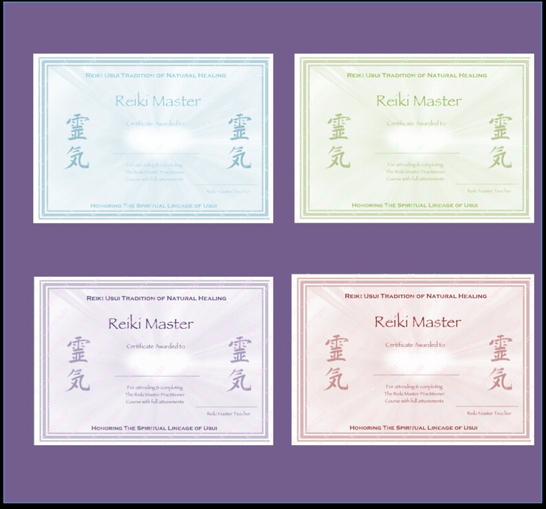 personalised-complete-set-reiki-certificate-templates-x4-etsy-uk