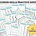 Printable Scissor Practice Skills Activity Sheets, Scissor Skills ...