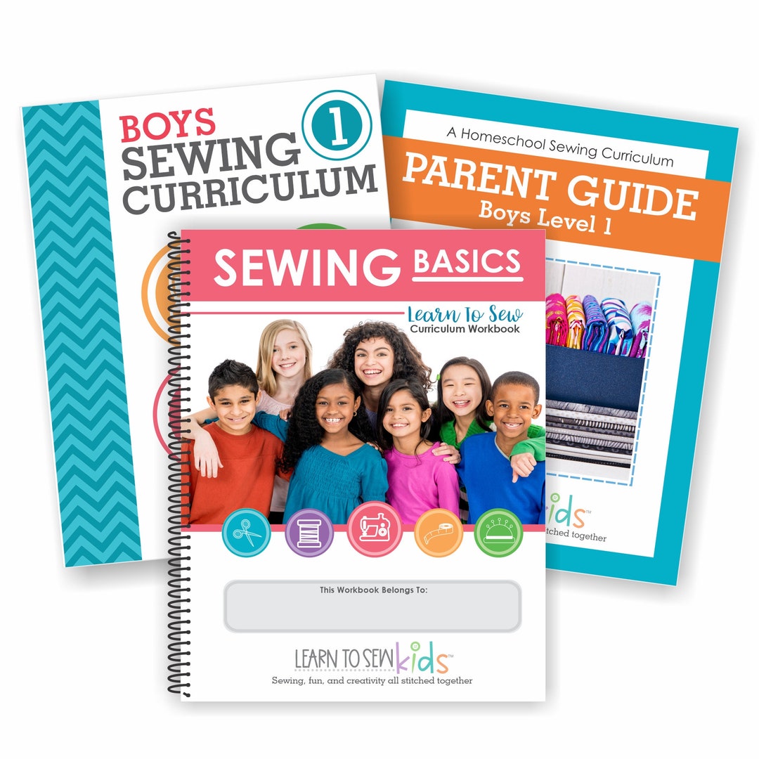 Boys Sewing Curriculum, Homeschool Sewing Basics, Ages 7-12. This is ...