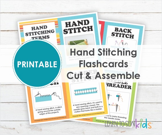Printables Hand Sewing Flashcards - Etsy