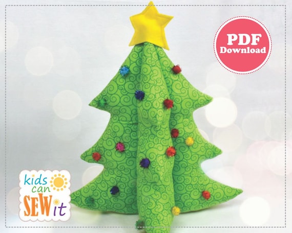 Printable Christmas Tree Pattern Easy to Sew Pattern for - Etsy