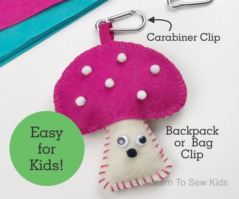 Printable Toadstool Hand Sewing Pattern, Easy to Sew Pattern for Kids ...