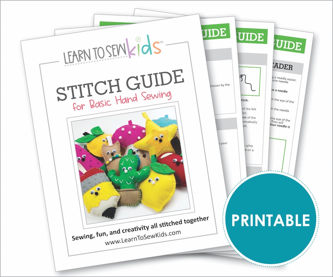 Printables, Basic Hand Sewing Stitch Guide Tutorials and Instructions ...