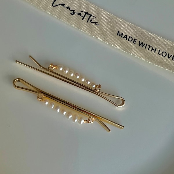 Pearl Barrette - Etsy