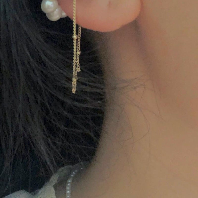 Pearl Ear Cuff - Etsy