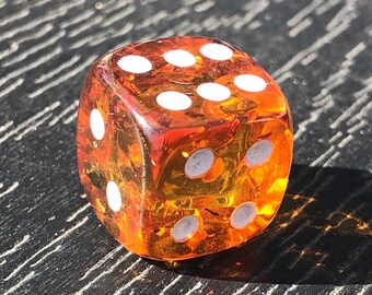 Amber Dice - Etsy