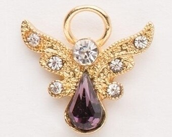 Birthstone Angel Pin | Etsy