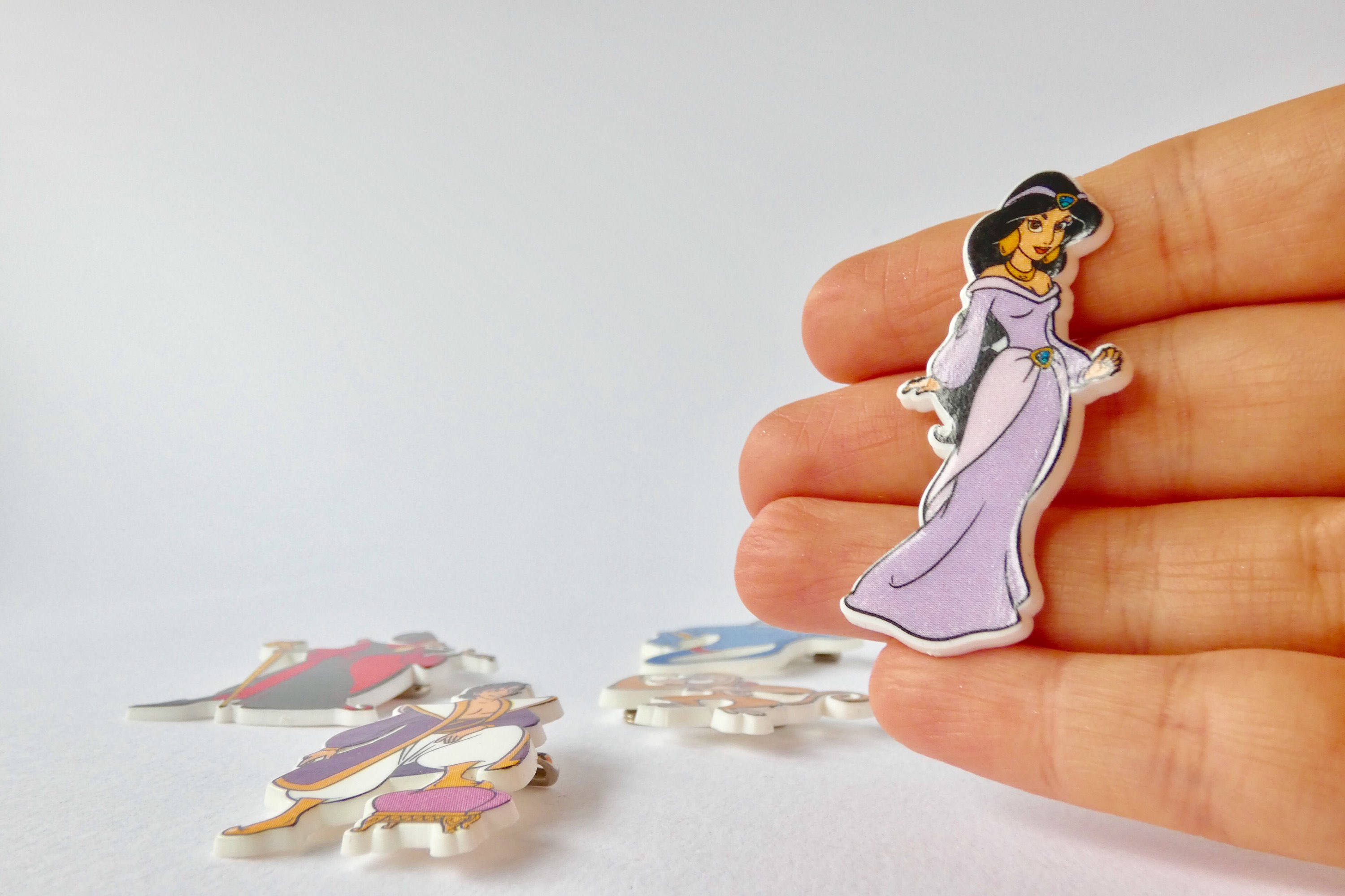 Vintage Disney Classic Aladdin Badge Set, Disney Jasmine, Aladdin ...