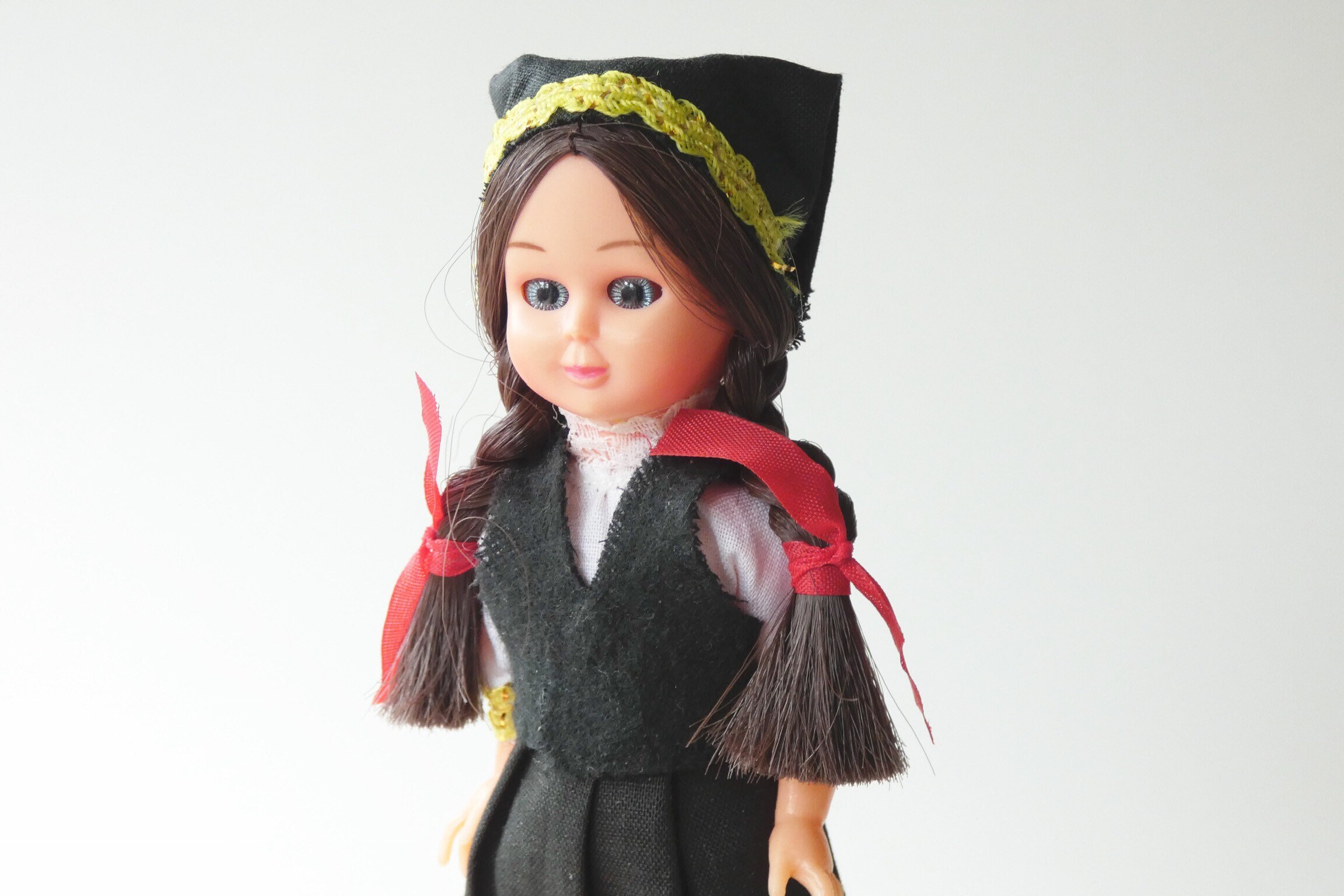 Vintage Greece Nationality Doll, Sleeping Eyes Doll, Greek ...