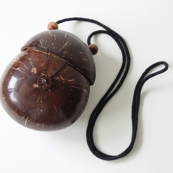 Vintage Coconut Bag, Coconut Coin Purse, Coconut Shell Handbag, Coconut ...
