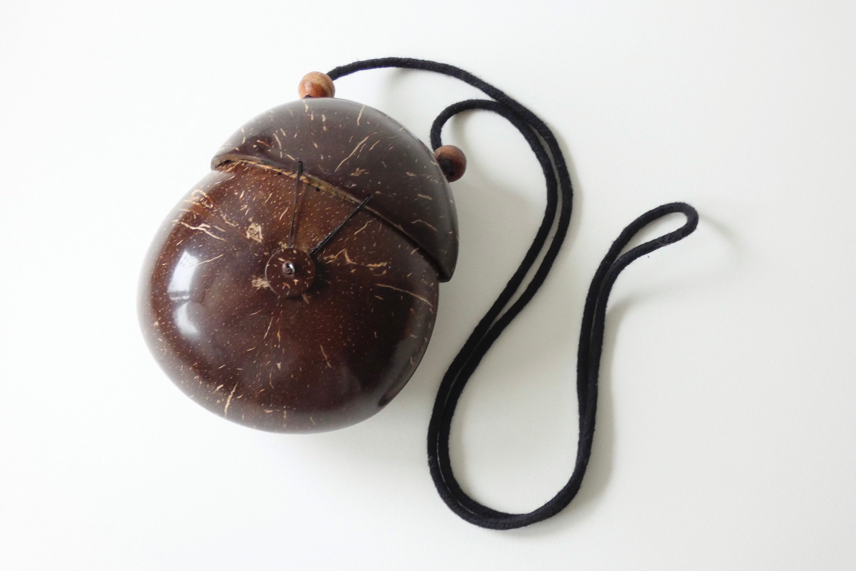 Vintage Coconut Bag, Coconut Coin Purse, Coconut Shell Handbag, Coconut ...