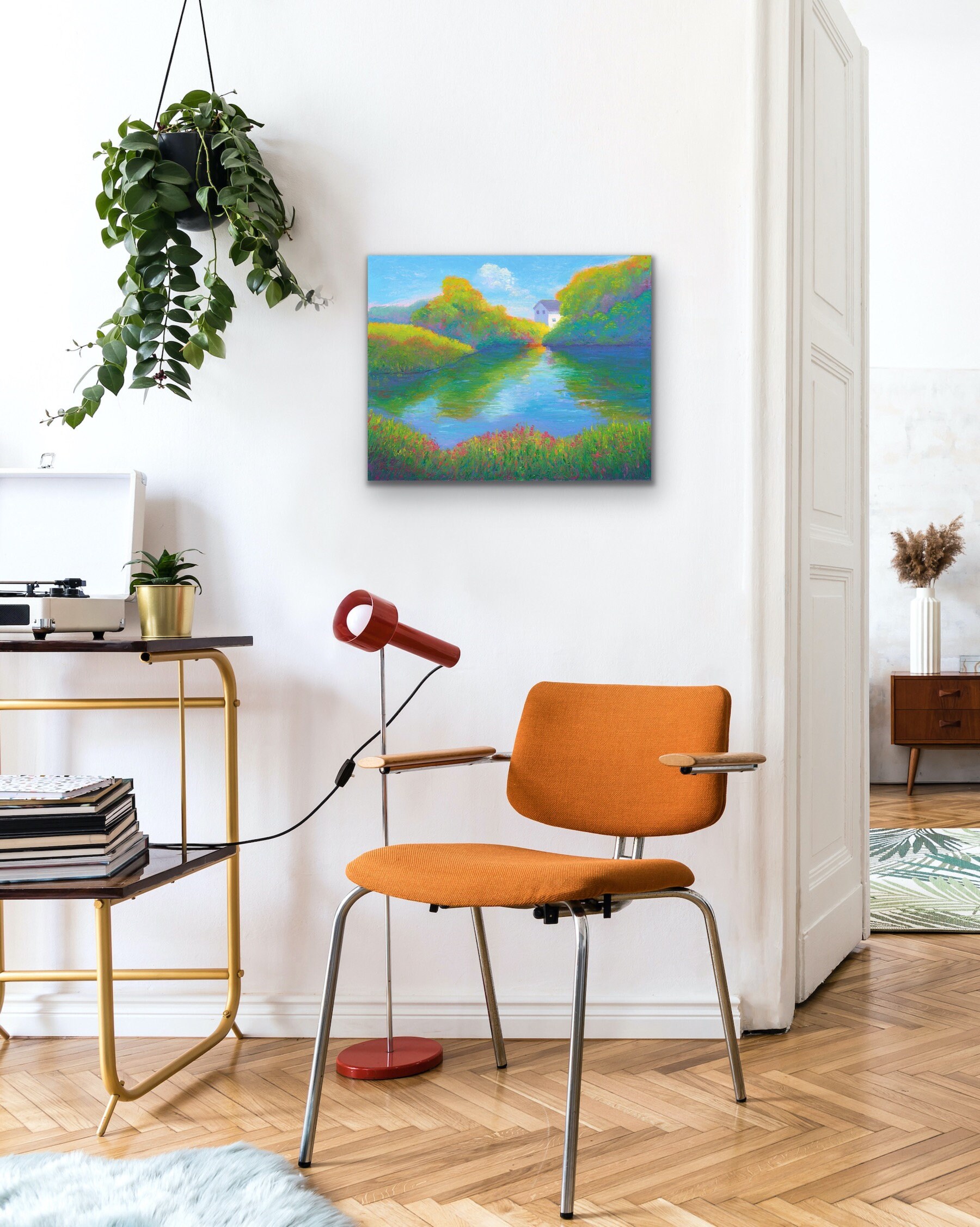 Print Impressionist Landscape Monet Trees Reflection - Etsy