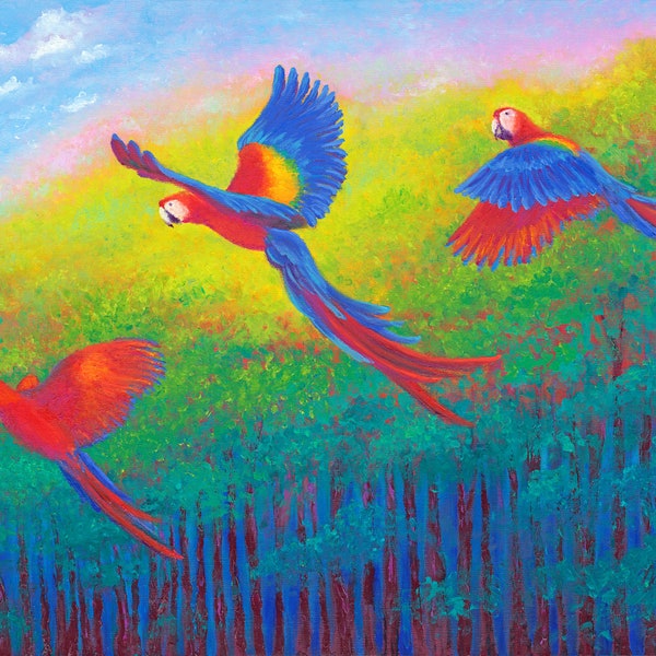 Macaw Painting Original - Etsy