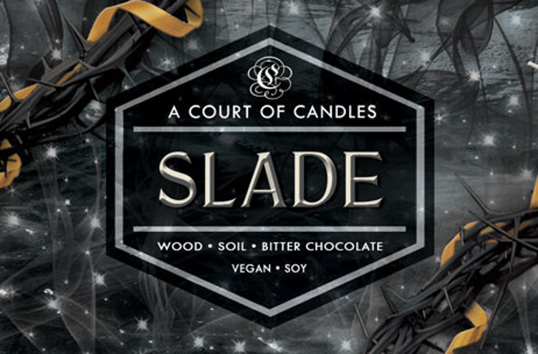 Slade - 9oz Soy Wax Candle - the Plated Prisoner by Raven Kennedy - Etsy
