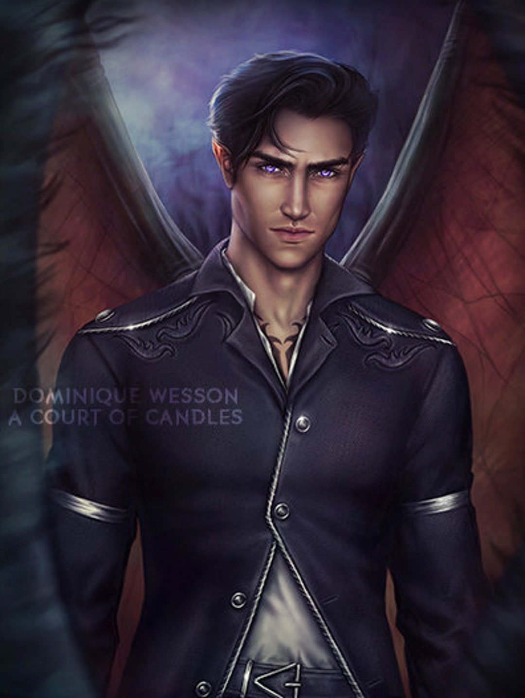 Art Print - High Lord of the Night Court by Dominique Wesson (ACOTAR ...