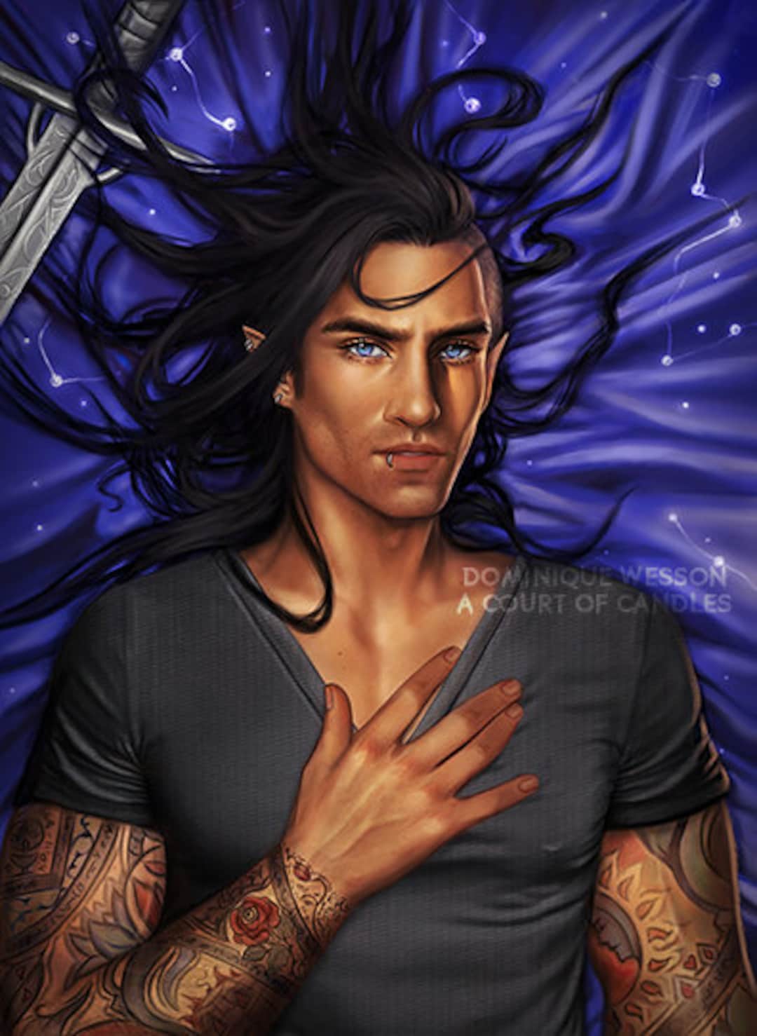 Art Print - Ruhn Danaan by Dominique Wesson [sarah J Maas Officially ...