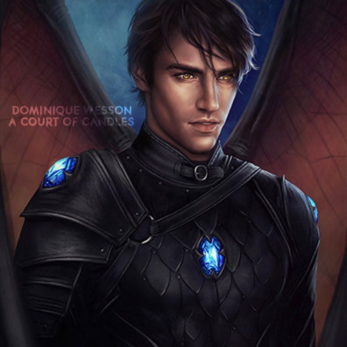 Art Print Rhysand in Battle by Dominique Wesson ACOTAR - Etsy