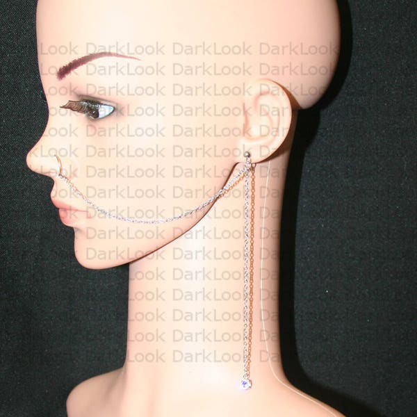 Ear to Nose Chain - Etsy