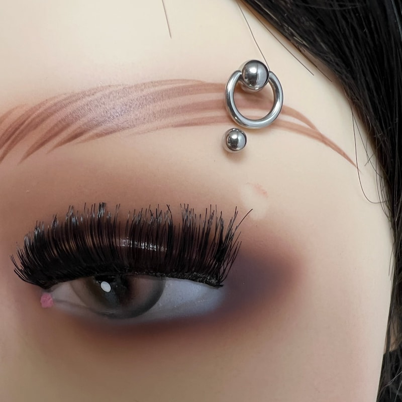 Fake Eyebrow Piercing - Etsy