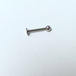 Surgical Steel Labret Piercing Jewelry - Lip Ring - Vertical Labret ...