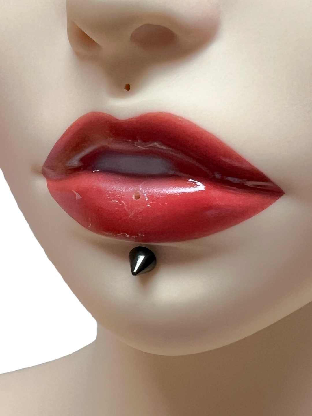 Surgical Steel Labret Piercing Jewelry - Lips Piercing With Spike - Etsy
