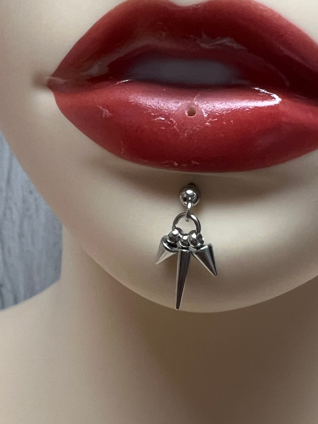 Surgical Steel Labret Piercing Jewelry - Lips Piercing With Spike ...
