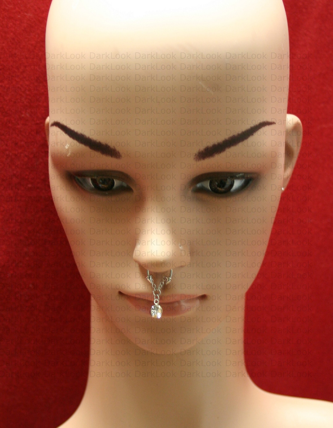 Nose Chain, Nose Ring With Chains, Stainless Steel, Nose Ring With ...