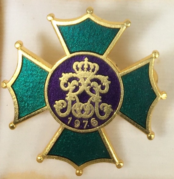 1976 Krewe of Rex Duke's pin (Ducal) - Gem