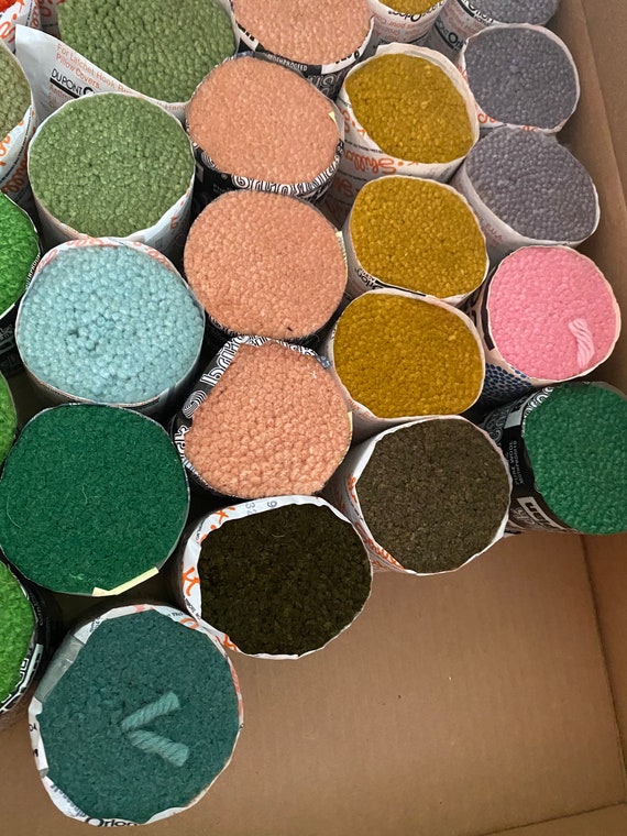 Pre cut yarn for rug making | Etsy