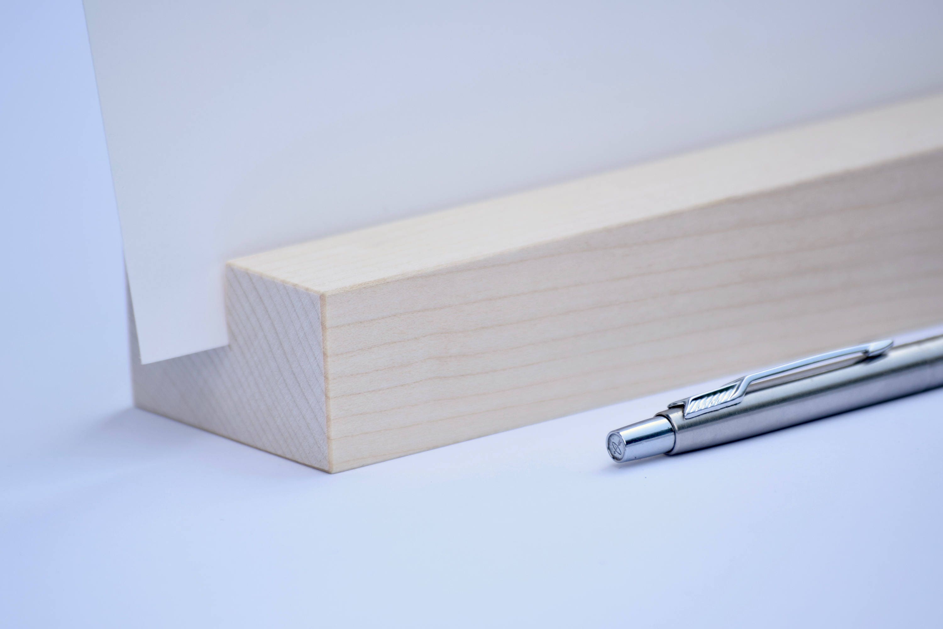 Single Large Light Wood Sign Holder Maple Print Holder Art | Etsy