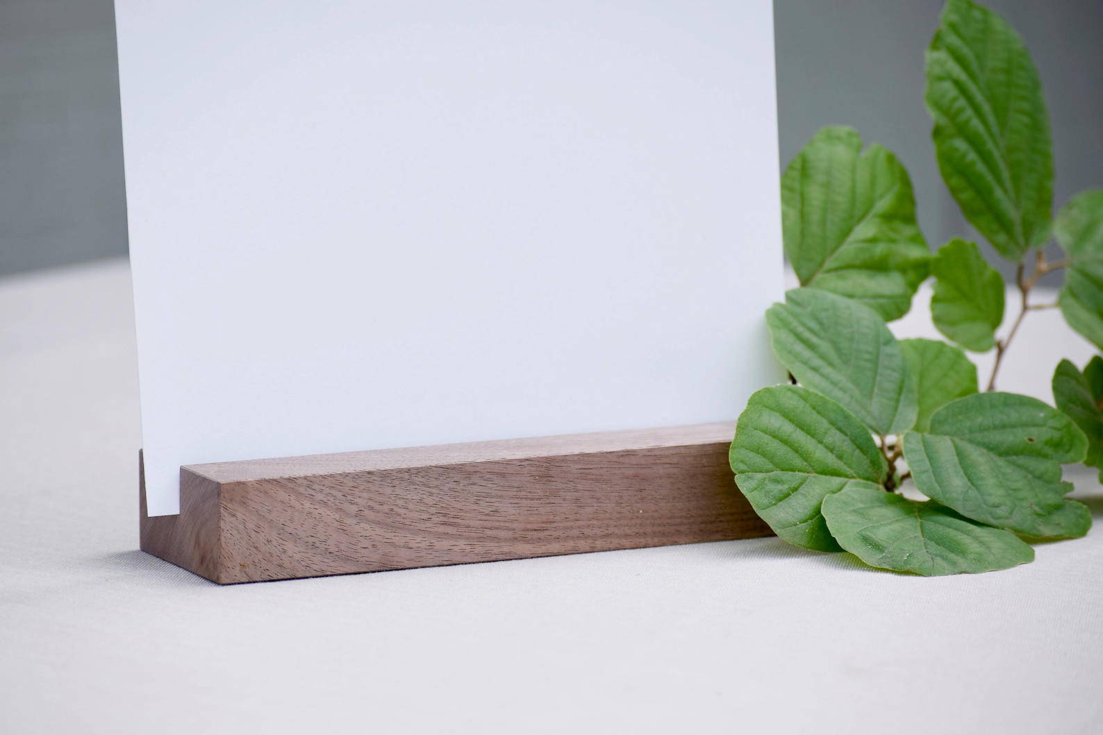 Set of 3 Large Wood Sign Holders Walnut Stands for Pictures - Etsy