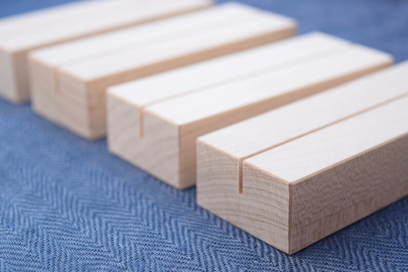 Maple Table Number Holders Set Light Wood Table Number - Etsy