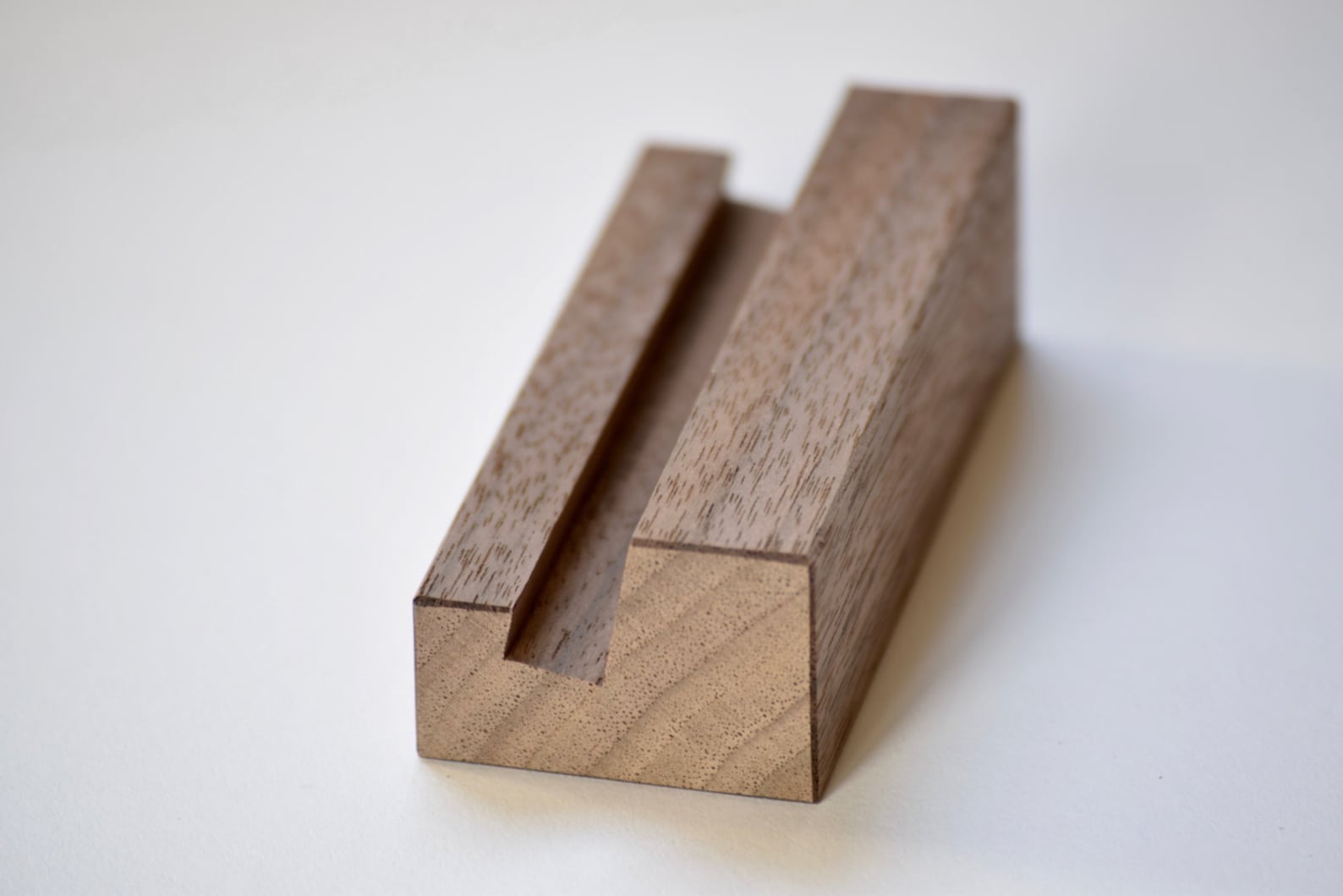 Walnut Wood Business Card Holder Natural Unfinished - Etsy