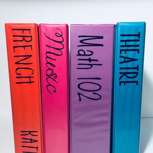 Student Binder Labels Label for Binder Cover School Name Labels School ...