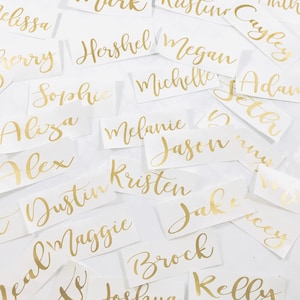 Small Name Stickers Custom Name Decals Small Personalized | Etsy