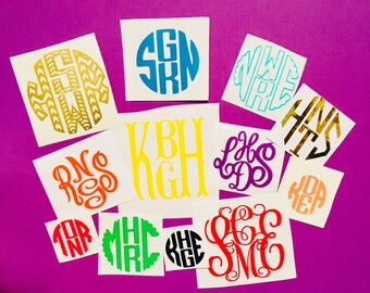 4 initial monogram | Etsy