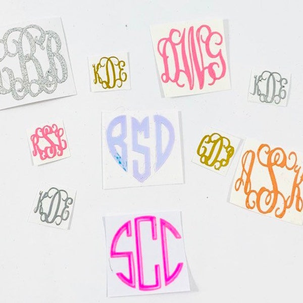1 Inch Monogram - Etsy